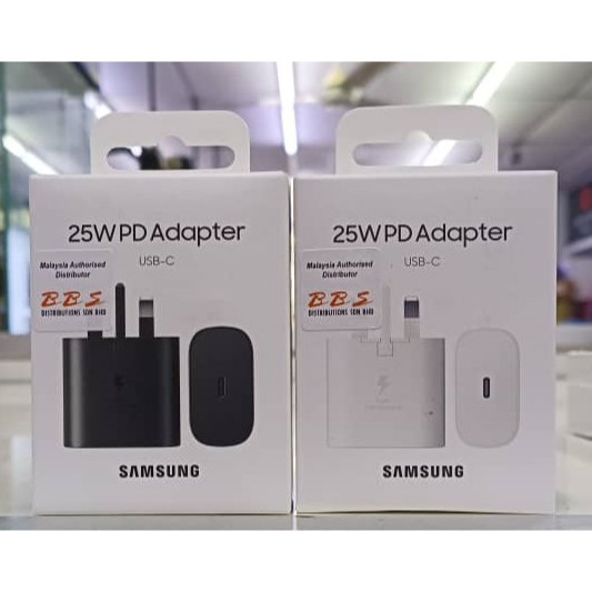Samsung 25W Power Delivery Adapter (USB-C) Black/White (Without Cable ...