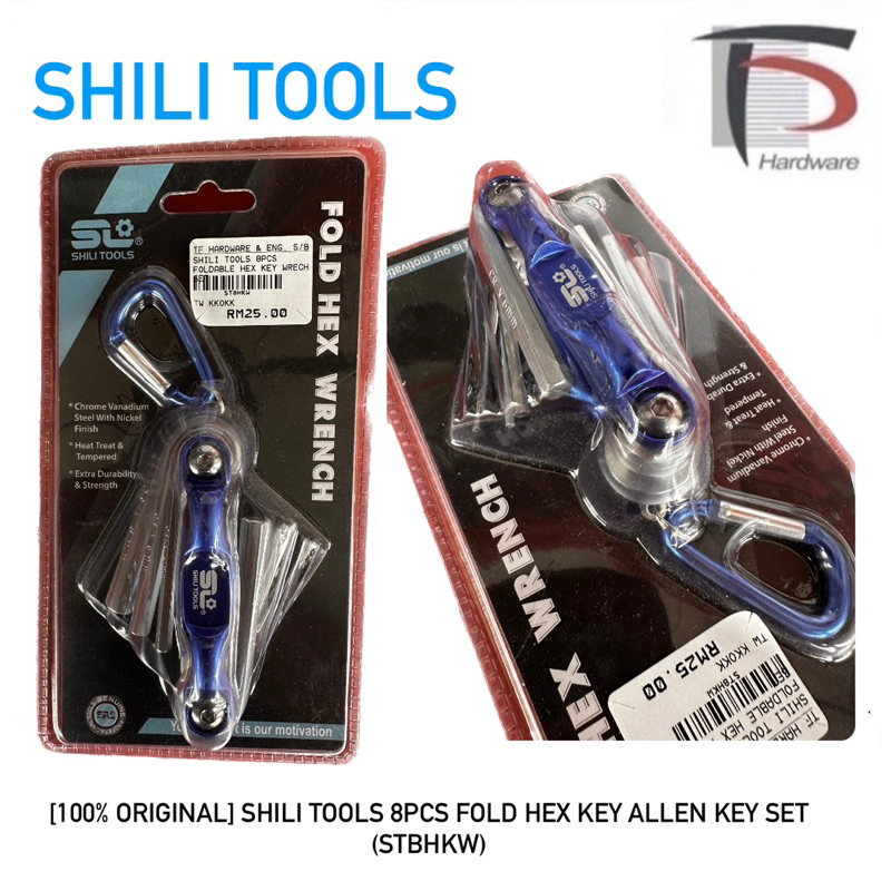 SHILI TOOLS 8PCS FOLD HEX KEY ALLEN KEY SET (STBHKW) | Shopee Singapore