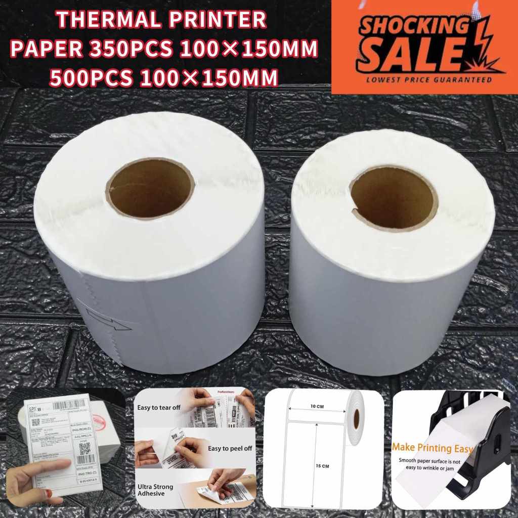 ️SHOCKING ️THERMAL PRINTER PAPER ROLL AIR WAYBILL WATERPROOF SHIPPING ...