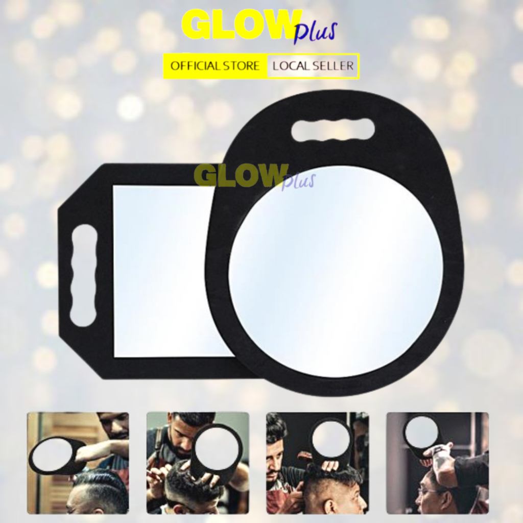 Salon Barber Hand Sponge Mirror Round Mirror Square Mirror Rectangle ...