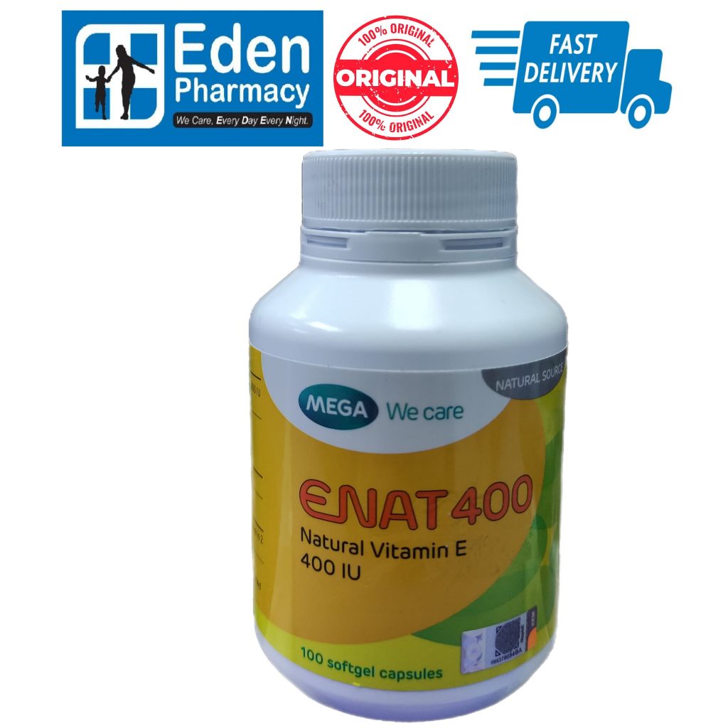 Mega ENAT 400 Natural Vitamin E 400 IU | Shopee Singapore