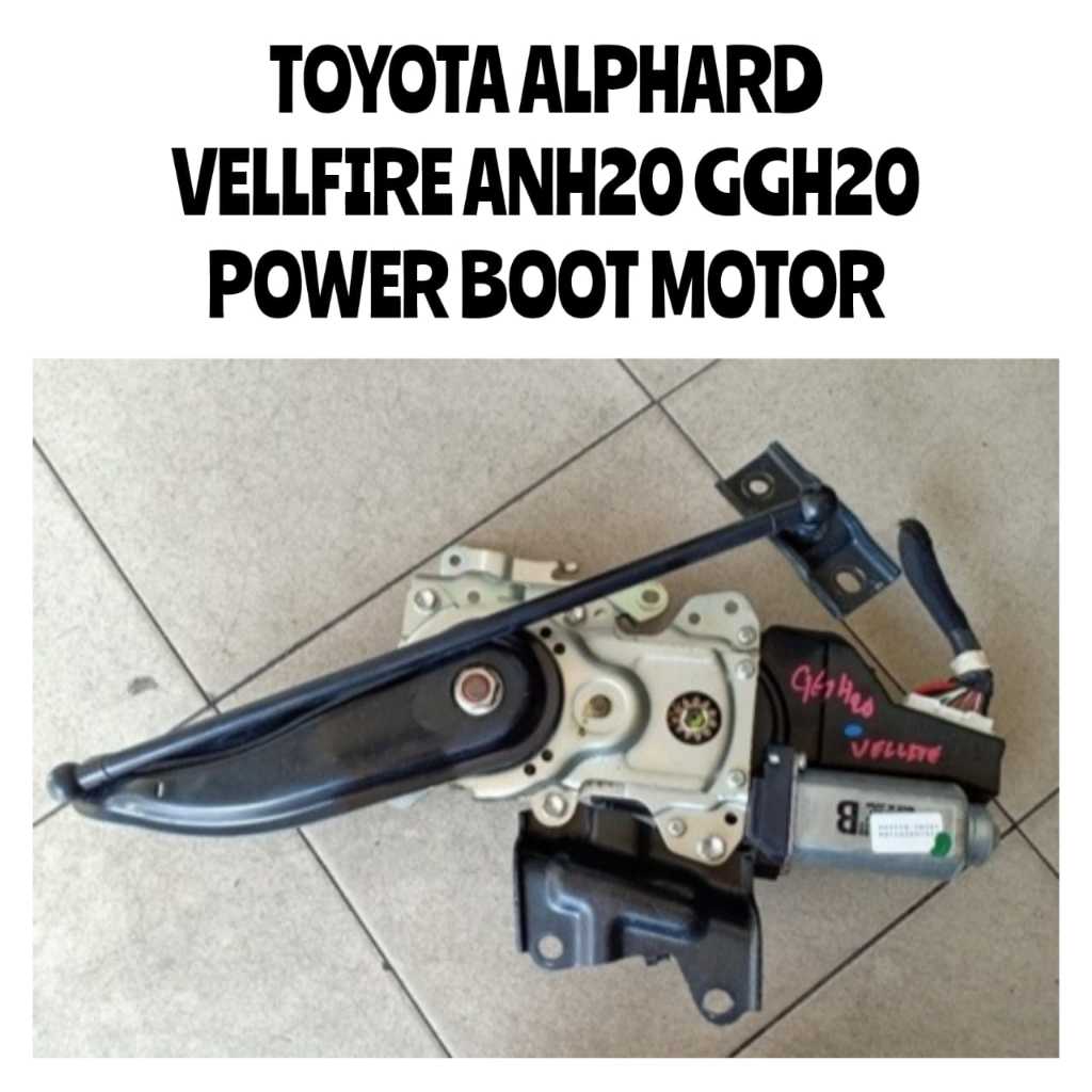 Power Boot Motor / Rear Gate Motor Toyota Alphard Vellfire ANH20 GGH20 ...