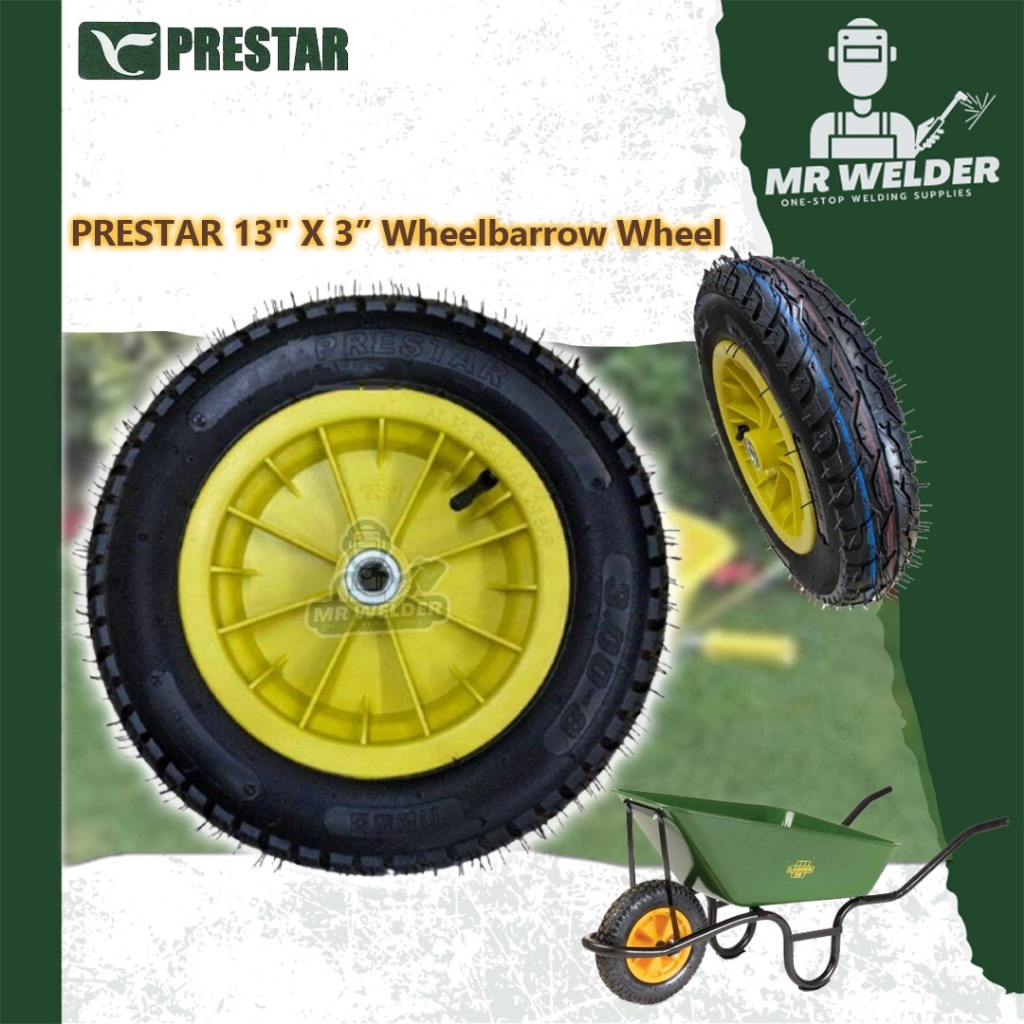 PRESTAR TAYAR RODA KERETA TOLAK 13” x 3” HEAVY DUTY RUBBER PNEUMATIC ...