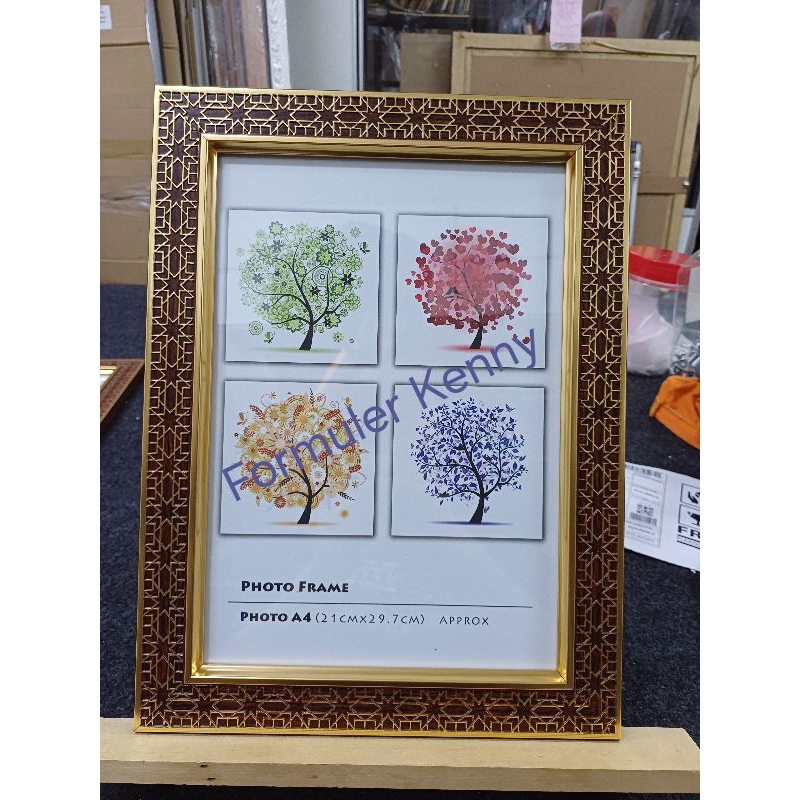 108MG 8R A4 10R Solid Photo Frame Elegant Hand Made in Bingkai Foto ...