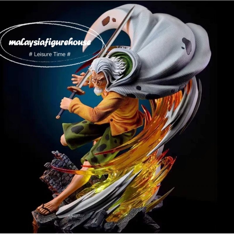 35CM ONE PIECE WX 01 SILVERS RAYLEIGH LIGHT UP COPY RESIN FIGURE STATUE ...