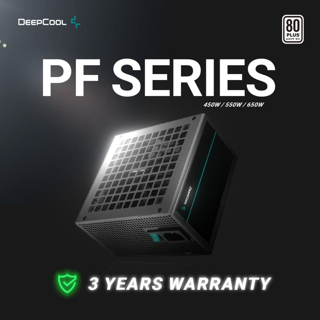 DeepCool [PF450/PF500/PF550/PF650] - 80+ White Non Modular PSU | Shopee ...