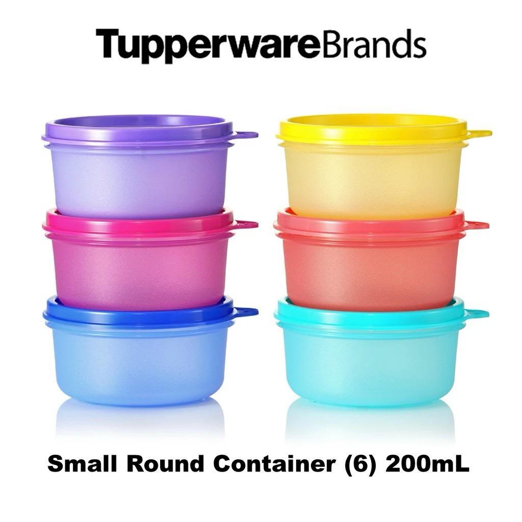 2005 Tupperware Round Keeper 380ml/ Tupperware Round Container 200ml ...