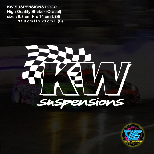 KW SUSPENSIONS Logo Sticker / Decal (High Quality Sticker) | Shopee ...