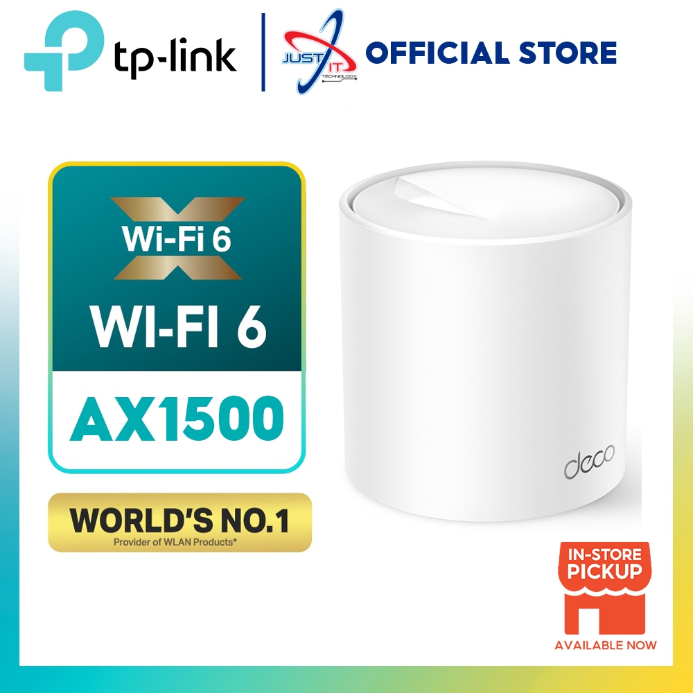 TP-LINK DECO X10 AX1500 WHOLE MESH DUAL-BAND WI-FI 6 SYSTEM (1-Pack / 2 ...