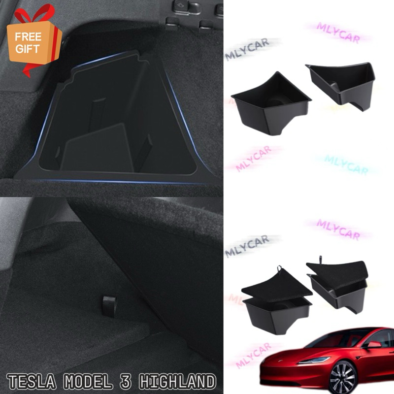 TESLA MODEL 3 HIGHLAND 2024 TRUNK STORAGE BOX REAR BONET BOX | Shopee ...