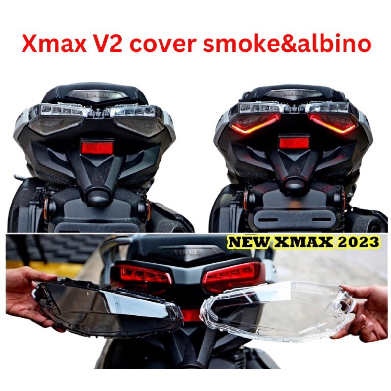 Xmax V2 Rear Lamp Cover Smoke Clear Albino Yamaha Xmax250 2023 Tail ...