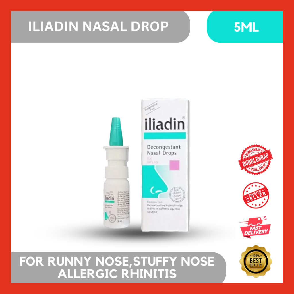 Iliadin Nasal Drop Infant 5ML (EXP 28/02/2025) | Shopee Singapore