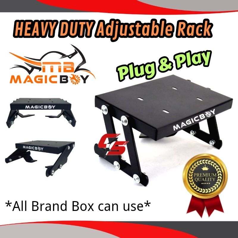 MAGIC BOY Heavy Duty Adjustable Box Rack Lipat Y15ZR Y16ZR RS150 RSX ...