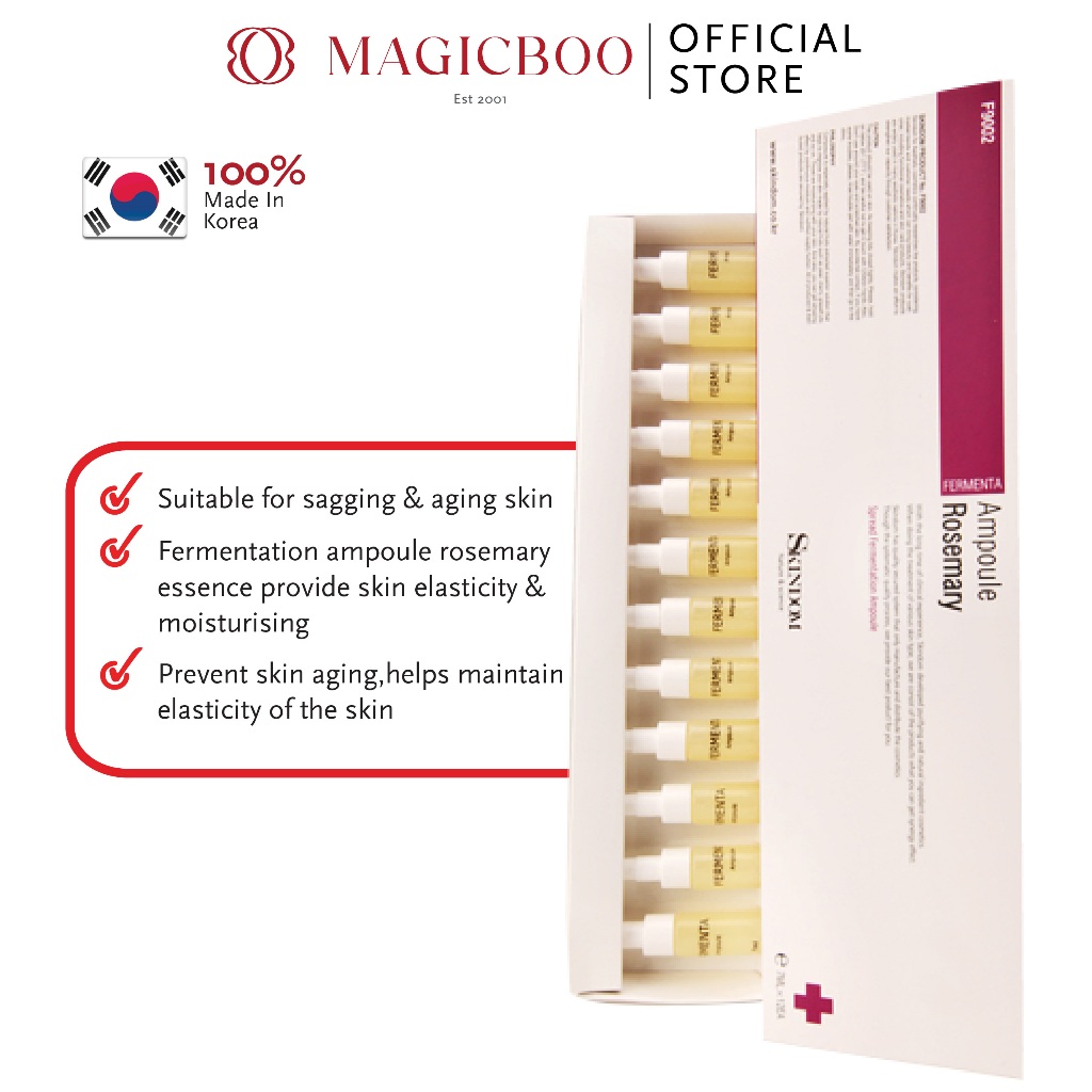 Magicboo Skindom Fermenta Ampoules Rosemary (12pcs x 7ml) | Shopee ...
