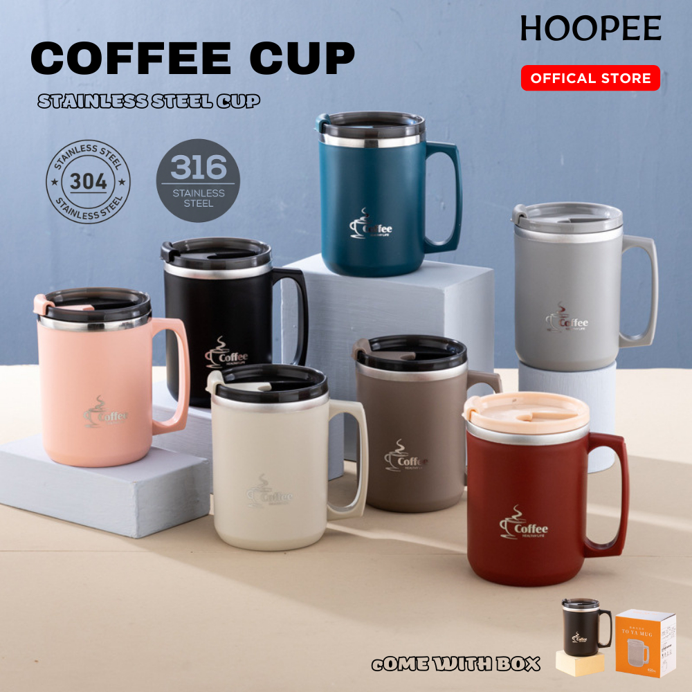 COFFEE CUP Cawan Stainless Steel Thermos Tumbler Mug Bottle Coffee ...