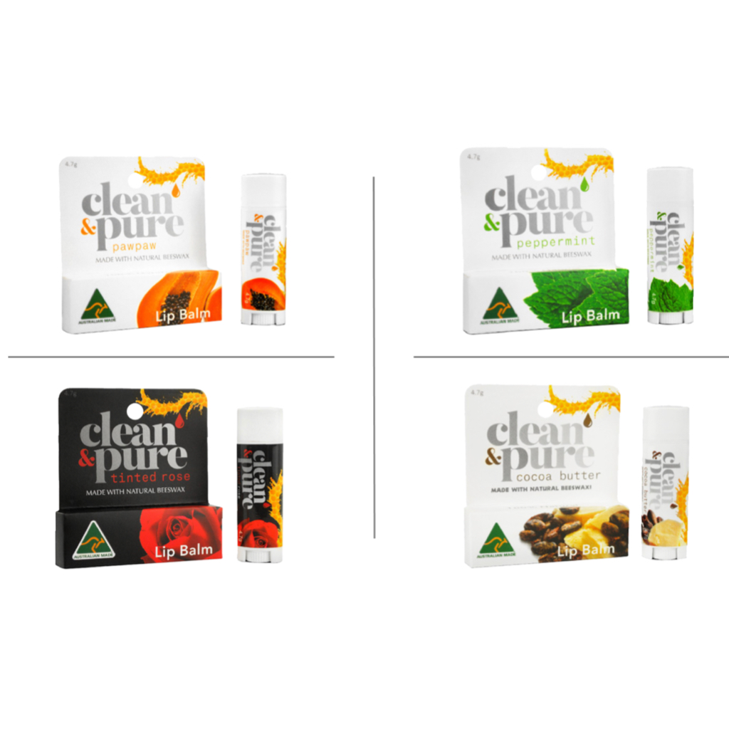 CLEAN & PURE LIP BALM 4.7G (TINTED ROSE/ COCOA BUTTER/ MANUKA&PAWPAW ...