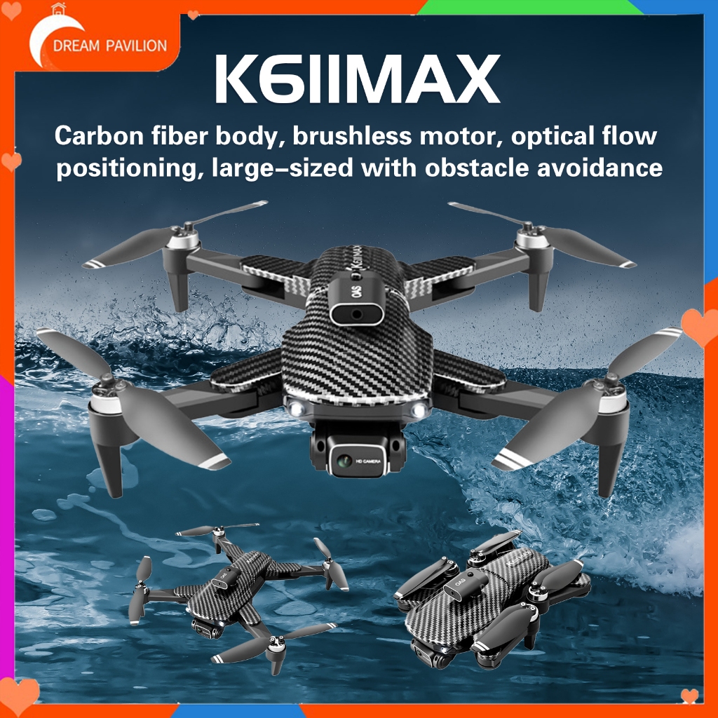 2024 New Smart Drone Brushless Obstacle Avoidance Optical Flow Positioning K611 Max Drone Aerial ...
