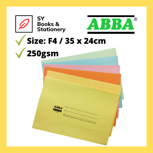 ABBA Manila Pocket File / Fail Kertas / Manila Document Holder – 10 pcs ...