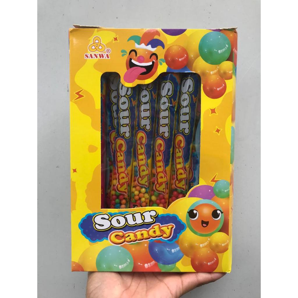 30 Pcs Sanwa Sour Candy Jelly Beans Gummy HALAL | Shopee Singapore