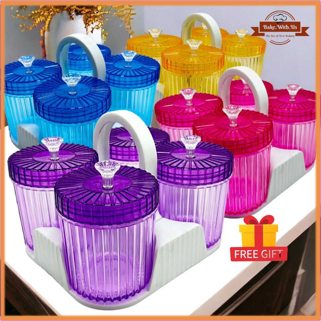 Bekas Kuih Raya Set / Cookies Container Set / Bekas Kuih Raya / Balang ...