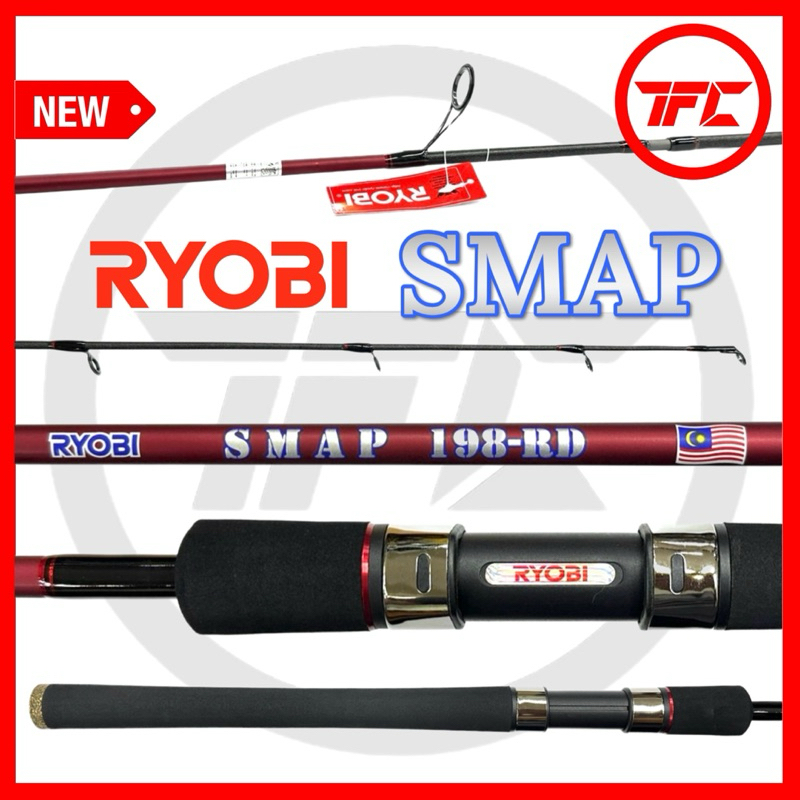 RYOBI SMAP Edition Spinning Fishing Rod 2piece Cast Bottom Sungai Kolam ...