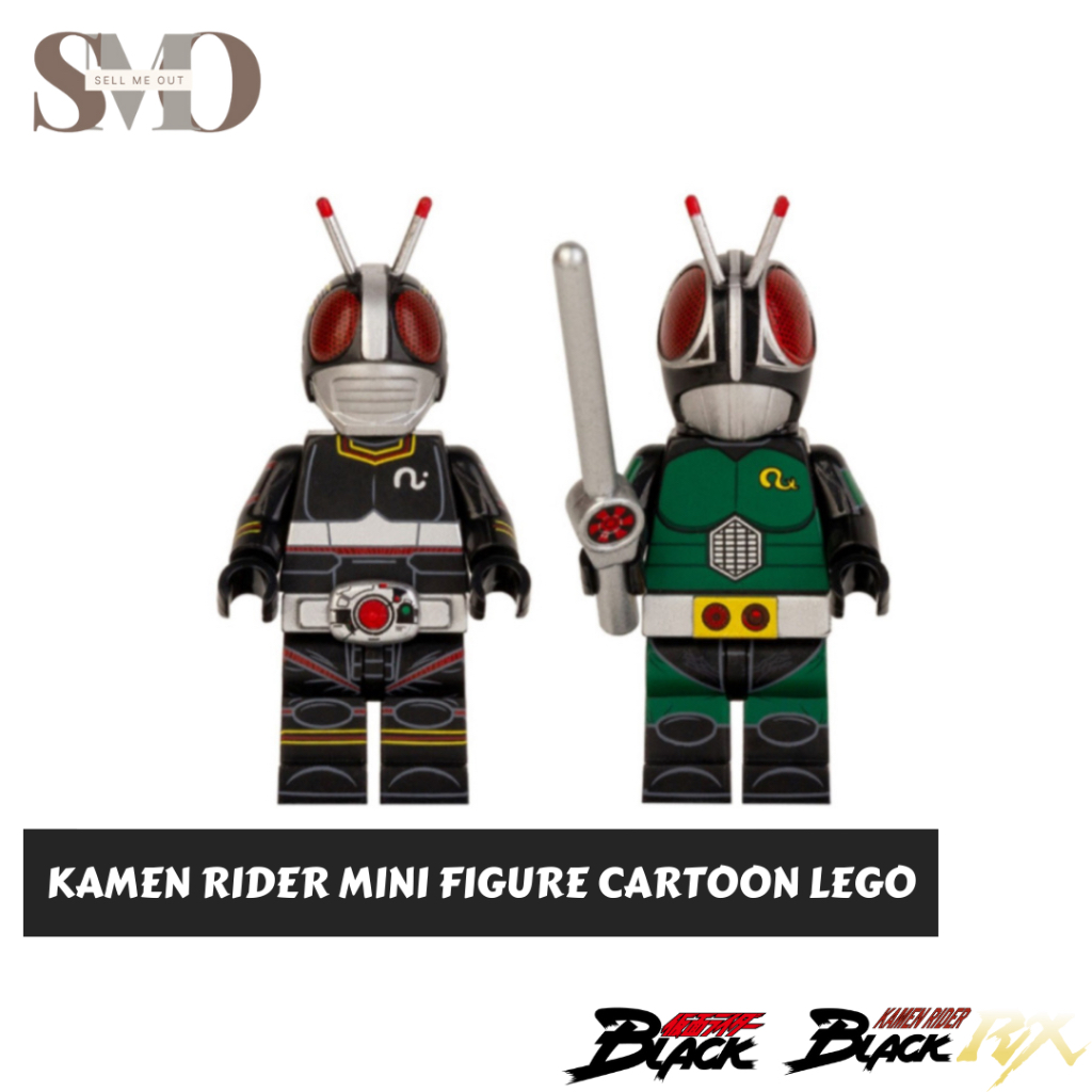 Masked Rider Kamen Rider Black RX V1 V2 V3 Minifigures Cartoon Lego ...