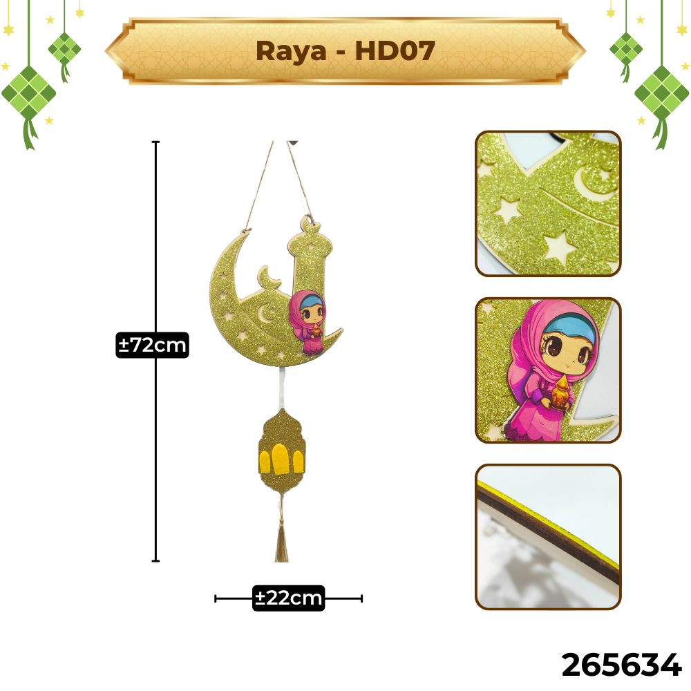 SUPERSAVE Hari Raya Wall Decoration Ceiling Glitter Hanging Deco Rumah ...