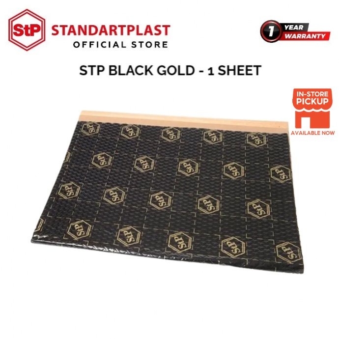 STP Black Gold - 1 Sheet Car Soundproof (1 Sheet) Car Soundproof Noise ...