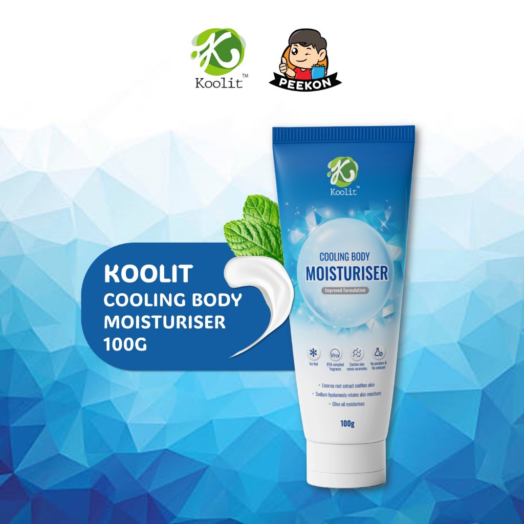 [NEW PACKAGING] Koolit Cooling Body Moisturiser 100g (For dry, itchy ...