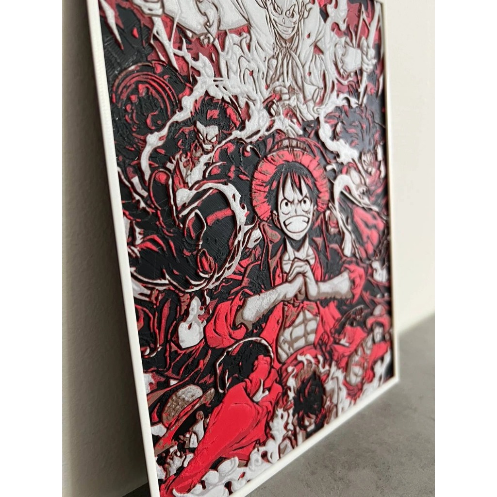 Luffy One Piece 3d Printed Poster Wall Decoration | Shopee Singapore