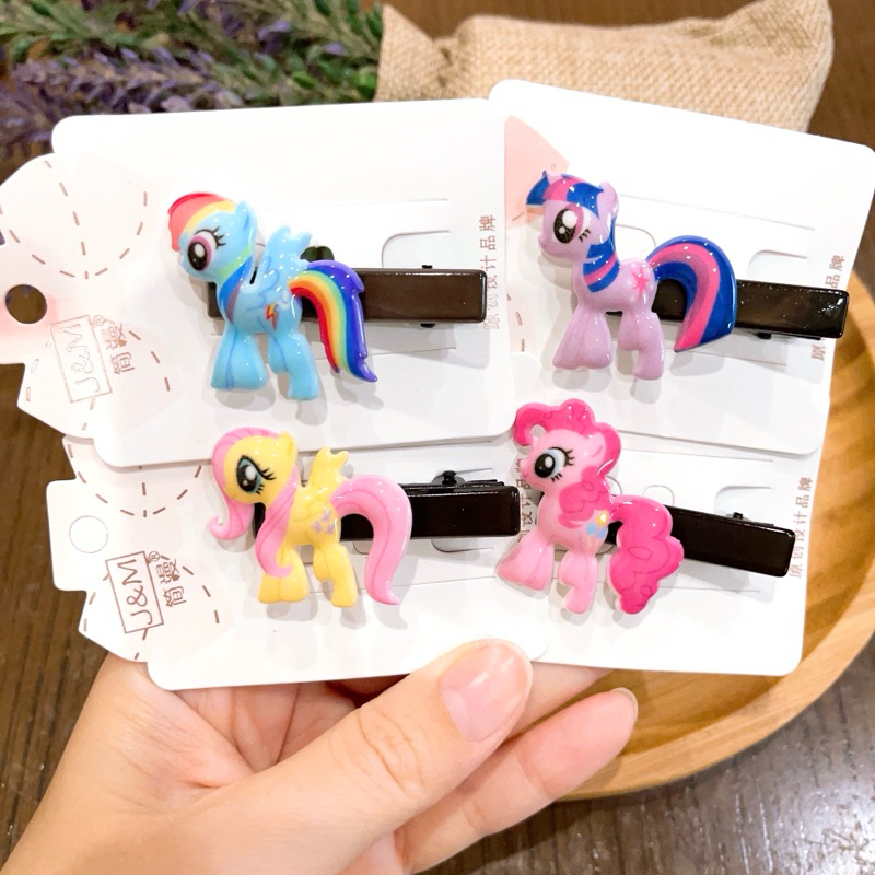 My Little Pony Kids Hair Pin Pinkie Pie Rainbow Dash Fluttershy ...