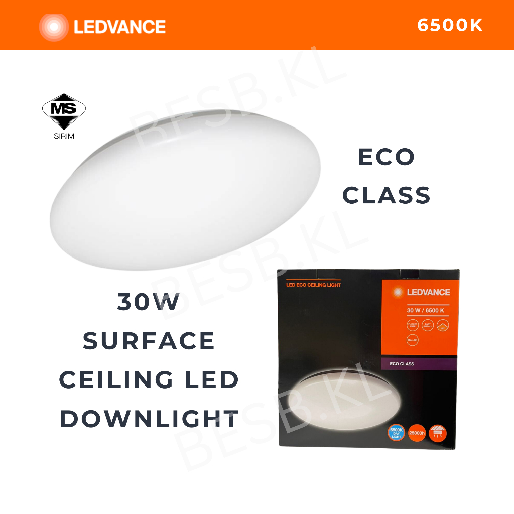 LEDVANCE 30W Eco Class LED Eco Ceiling Light 6500K 25000hrs Easy ...