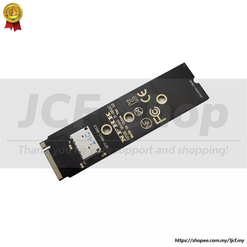 NVMe M.2 NGFF interface to Oculink SFF-8611 SFF-8612 adapter card ...