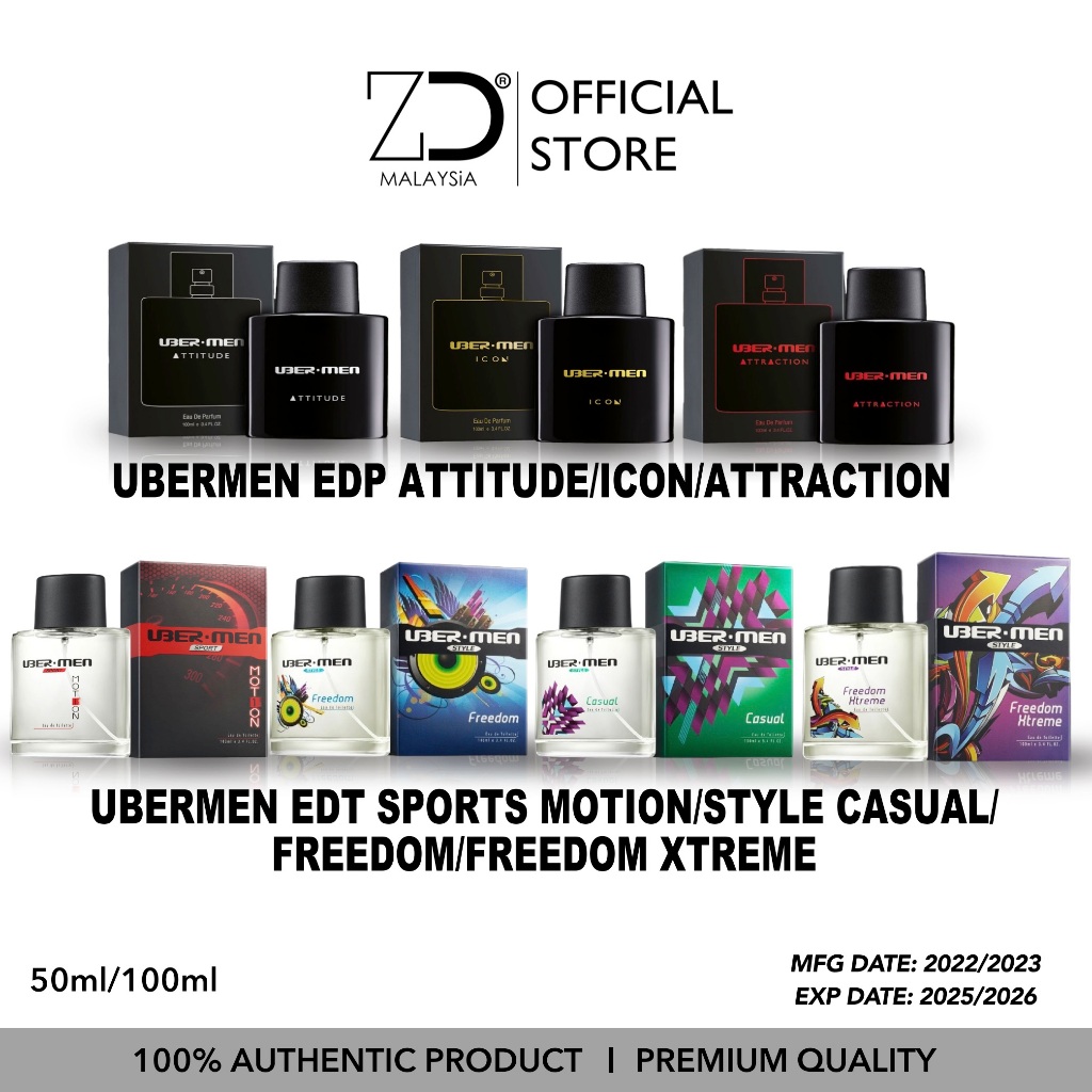 Ubermen EDT Sports Motion/Style Freedom/Casual/Style Freedom Extreme ...