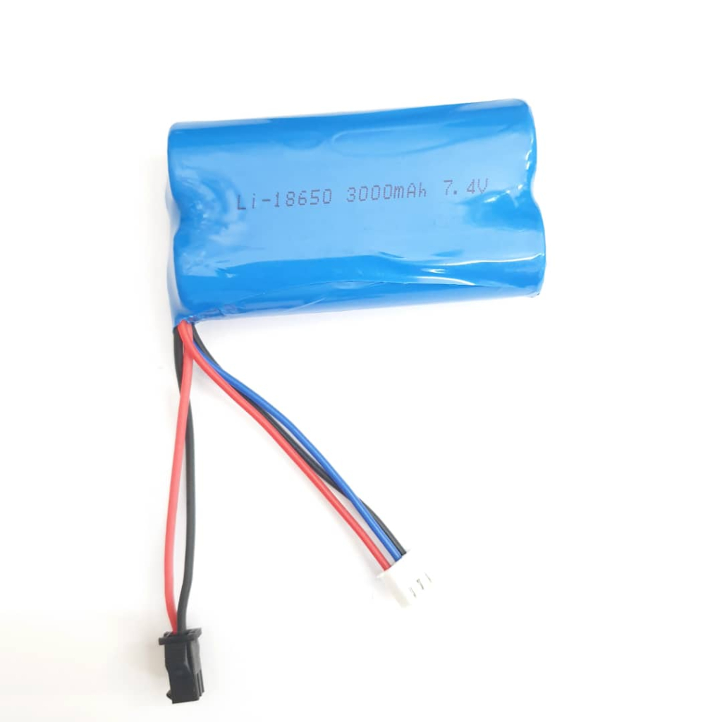 Li-ion 18650 7.4v 3000mAh sm-2pin Battery Rechargeable for rc toys ...