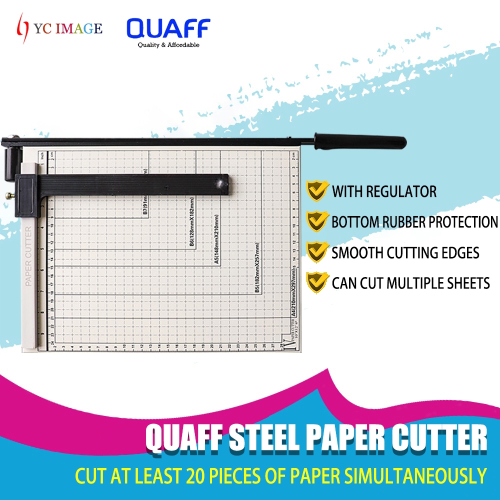 Quaff A3 A4 B4 Size Paper Cutter Wood Metal Base With Adjuster Fixed ...