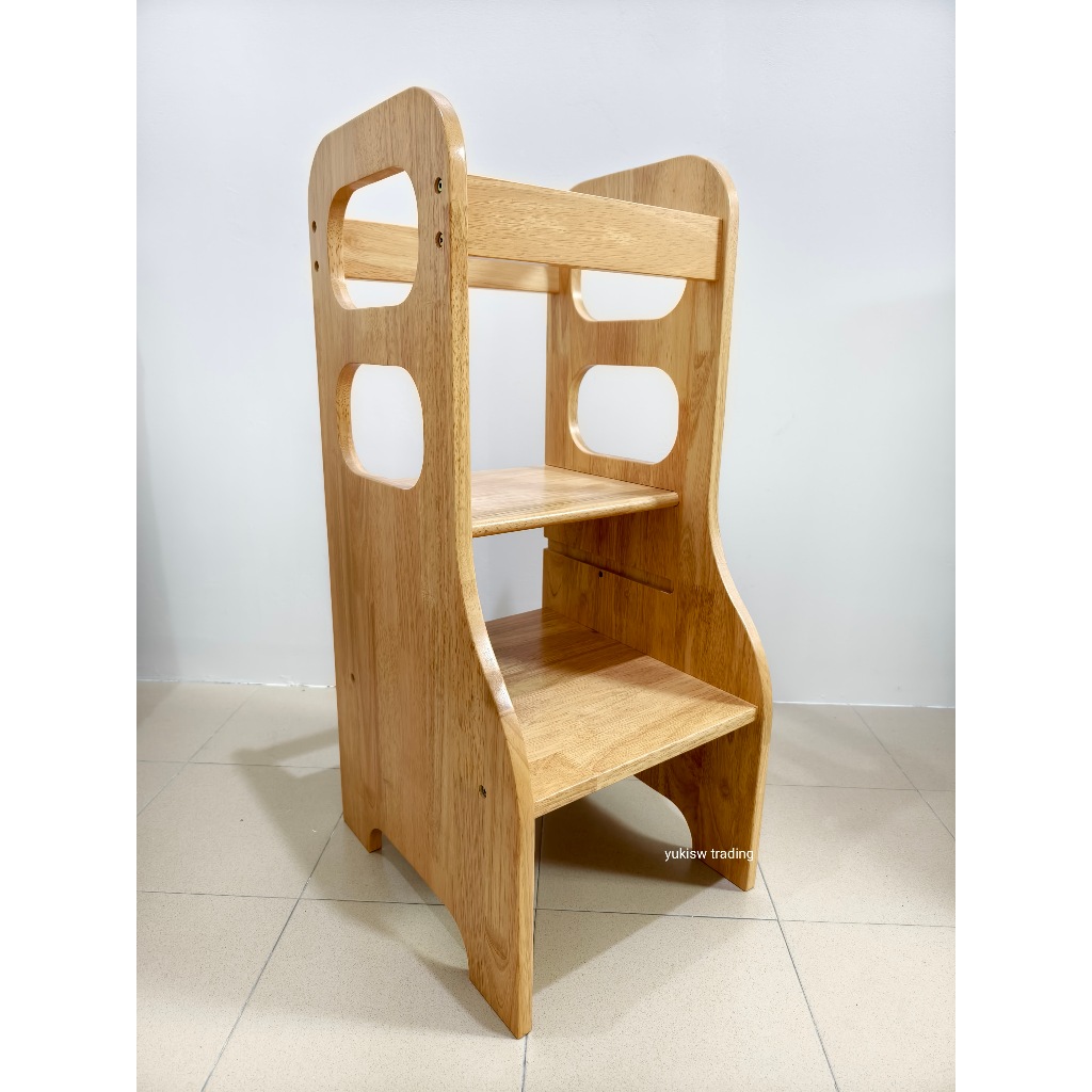 Montessori Wood Learning Tower / Children Stepping Stool / Kids Safety ...
