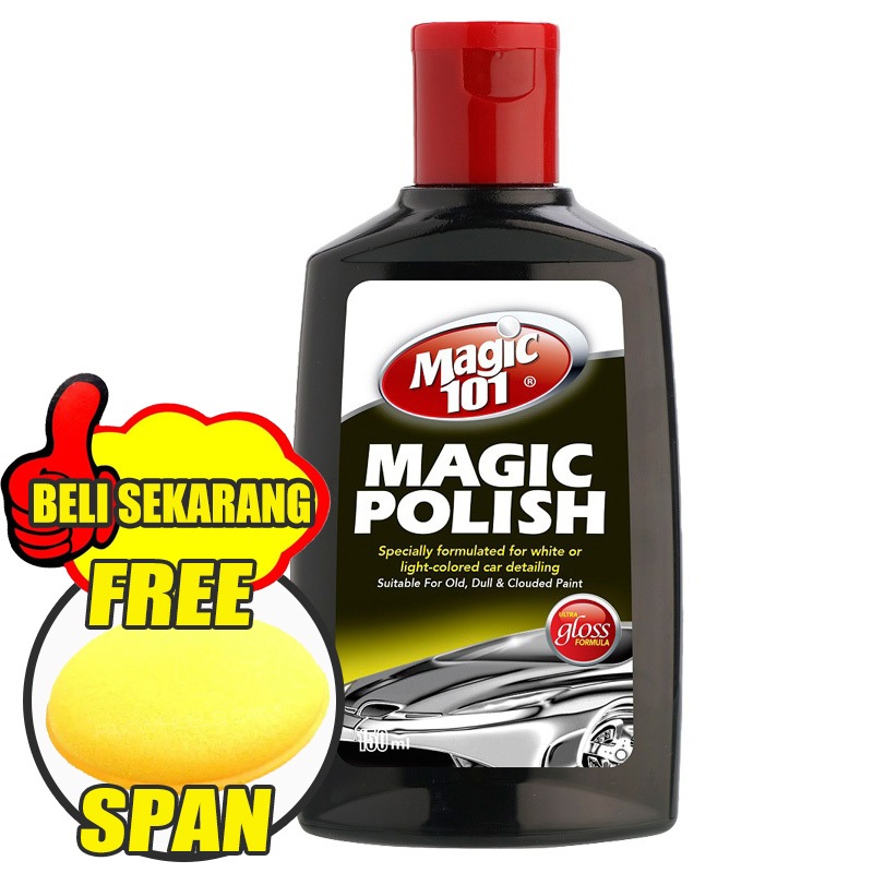 Magic 101 Magic Polish 150ml Free Sponge (Remove light scratches ...