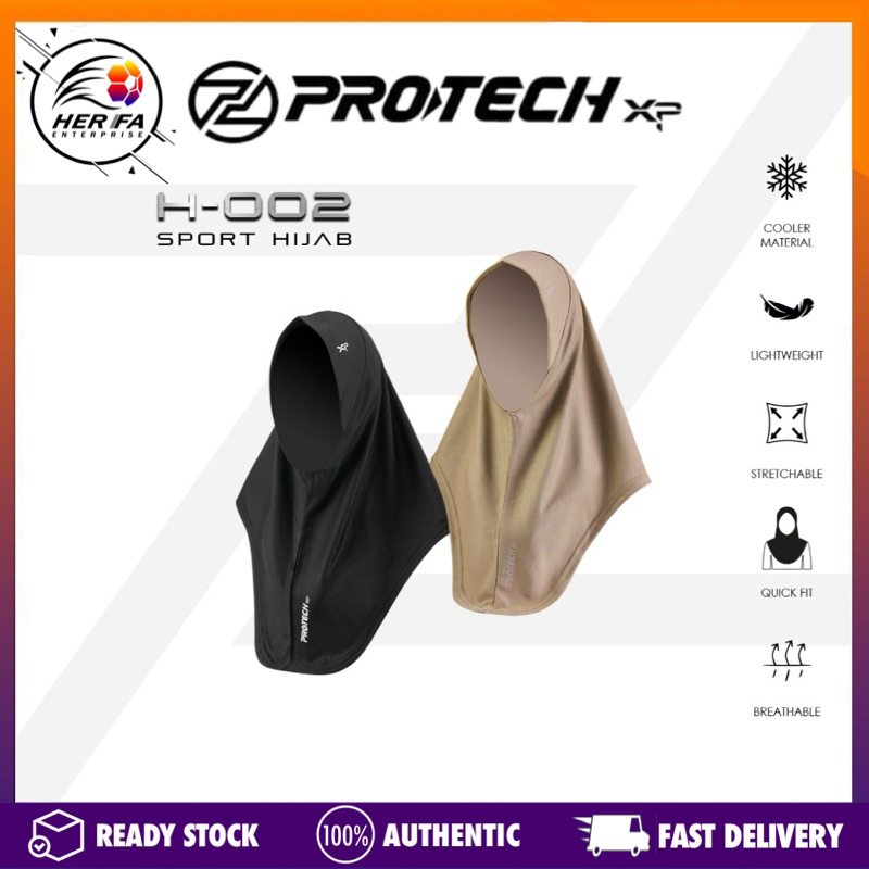 Protech H002 Short Sport Tudung Sukan Hijab (H001-LABUH & H002-PENDEK ...