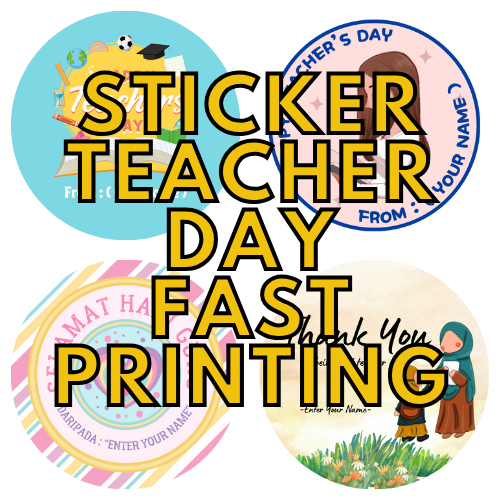 Teacher's Day Sticker / Sticker Hari Guru/ Goodies Sticker /Custom ...