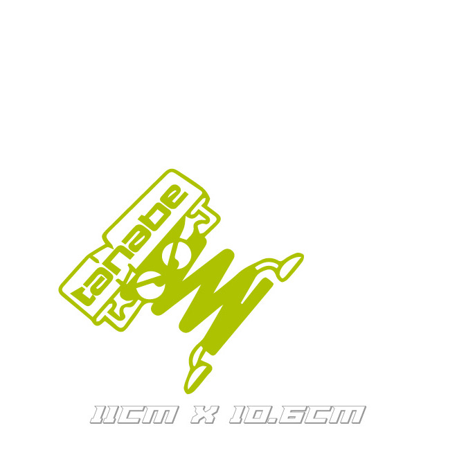 Tanabe Doll sticker decal tanabe Cartoon Doll Car sticker Shock ...