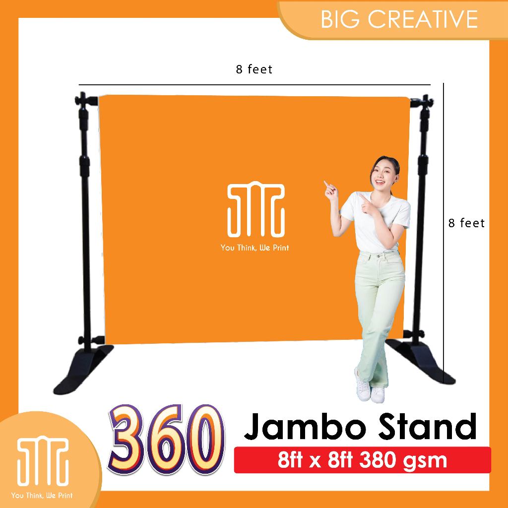 Jumbo Display Stand Party Backdrop Portable High Resolution UV Banner ...