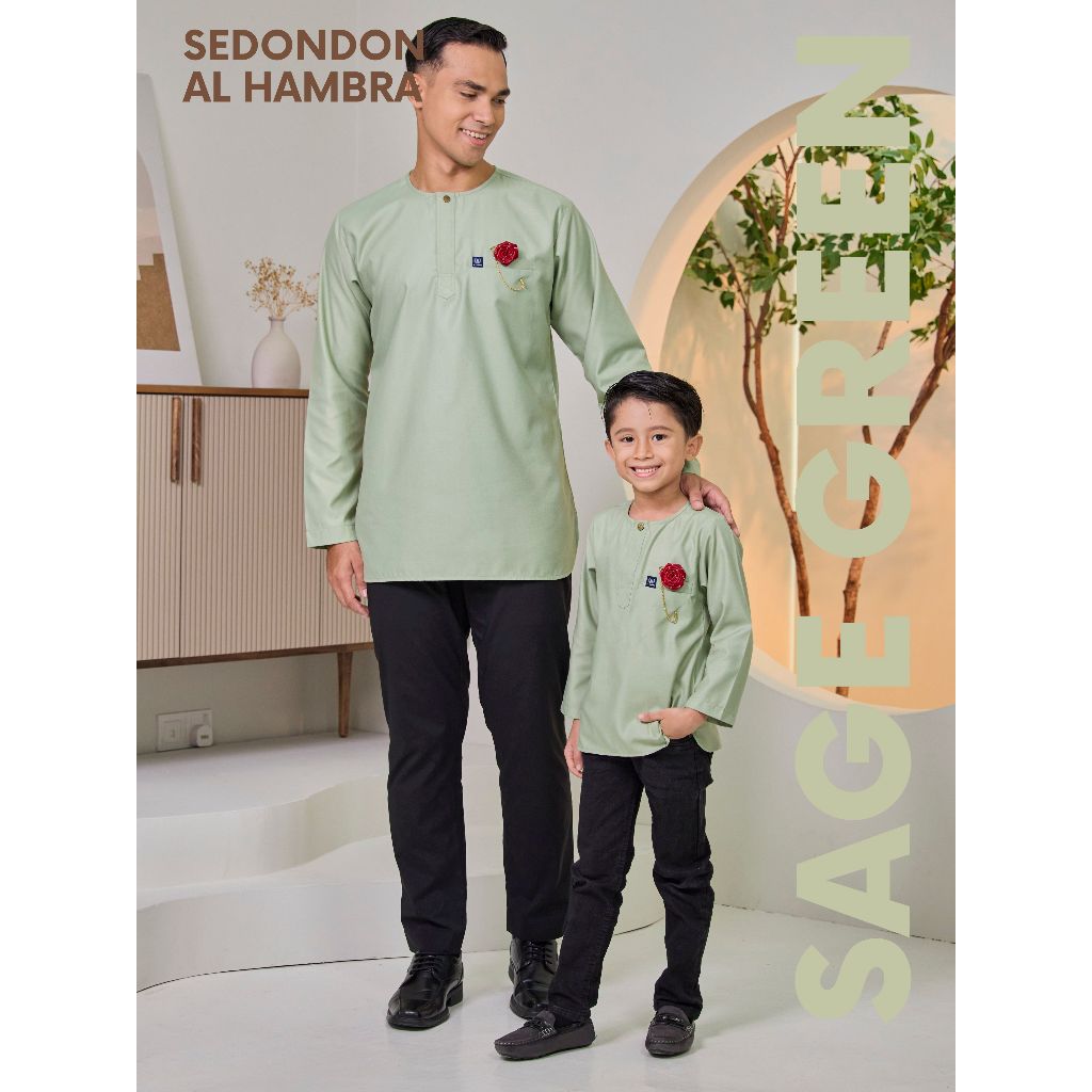 Sedondon RAYA FATHER AND SON KURTA | Shopee Singapore