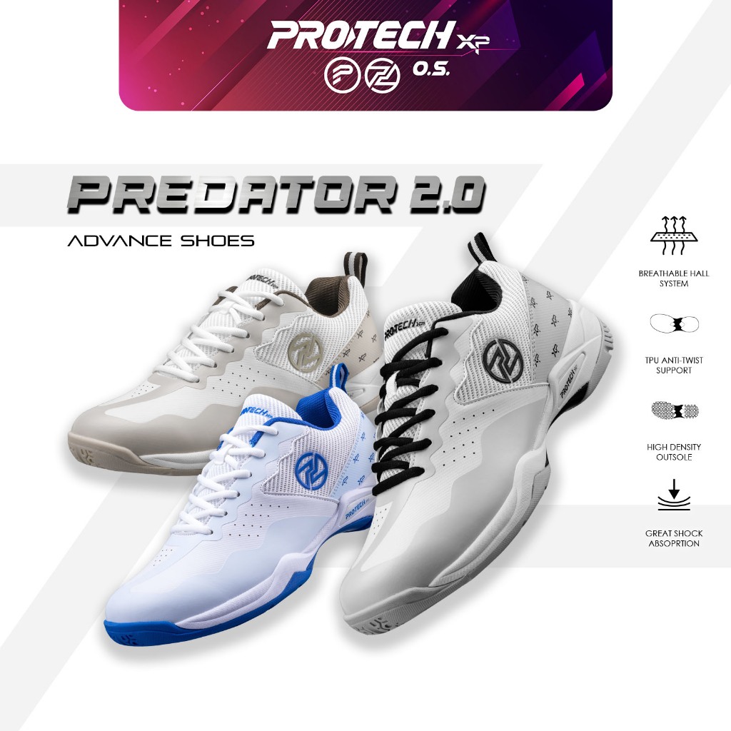 PROTECH Advanced Badminton Court Shoes Predator Series 2.0 | Shopee Singapore