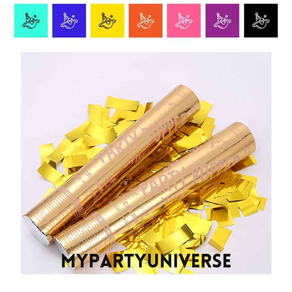 1Pcs 30CM FULL Gold Confetti Popper Party Welcome Popper Christmas NYE ...