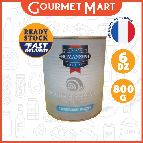 ROMANZINI ESCARGOT MEAT EXTRA LARGE GROS 6DZ 800G | Shopee Singapore