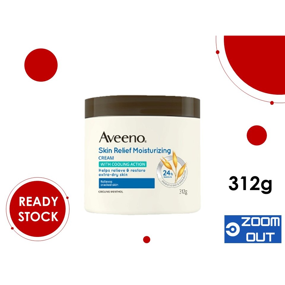 Aveeno Skin Relief Moisturizing Cream with Cooling Action (312g) | Shopee Singapore