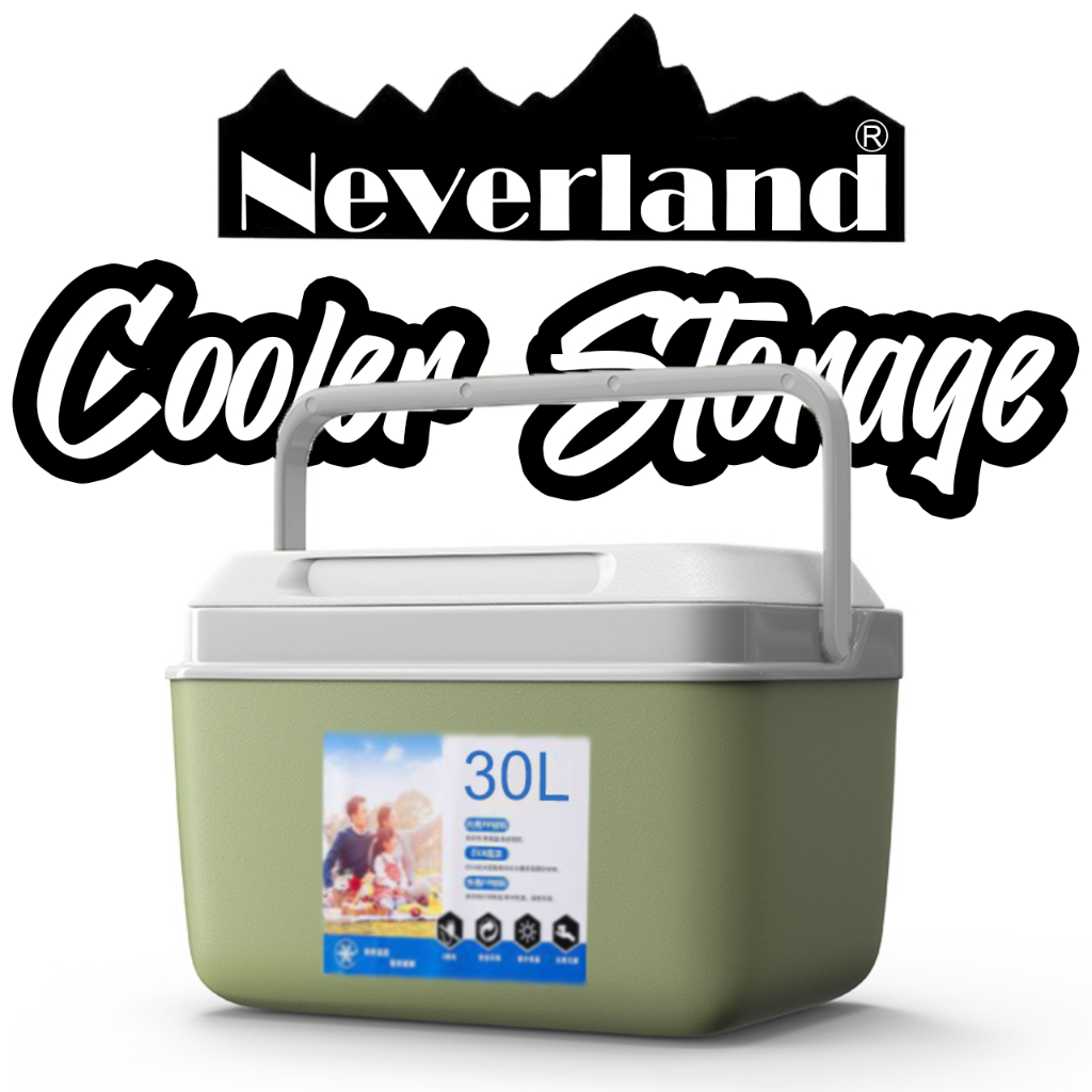 NEVERLAND Cooler Box Camping Ice Box Outdoor Keep Cold Coolerbox Kotak ...