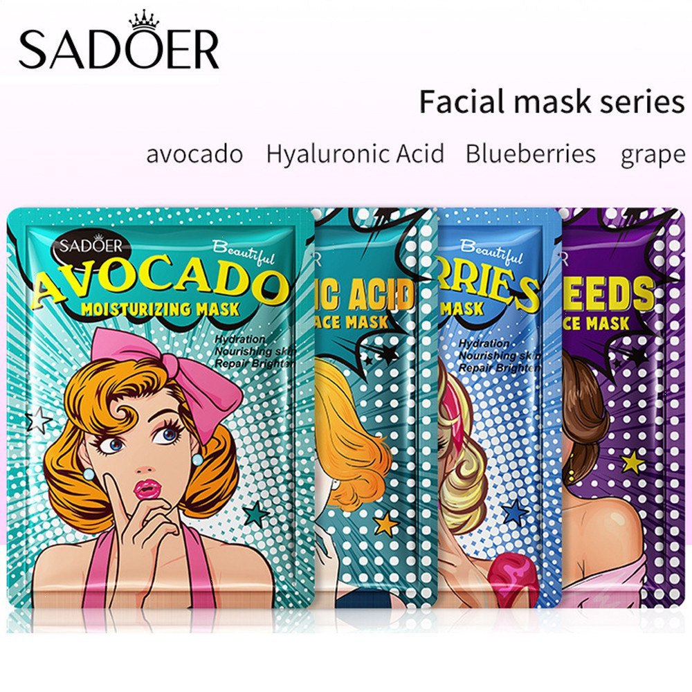 SADOER BEAUTIFUL GIRL HYDRATION NOURISHING ANTIOXIDANT FACE MASK 25G ...