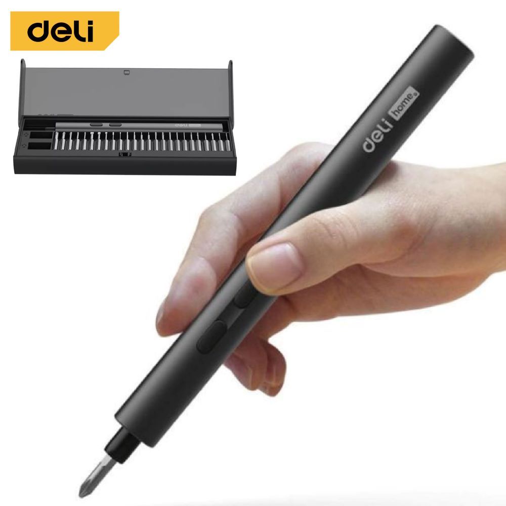 DELI Electric Precision Screwdriver Set DY-DP04-1B1 Changeable Head ...